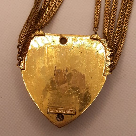 Walter Lampl | Jewelry | Vintage Walter Lampl Cinnabar Turquoise Gold ...